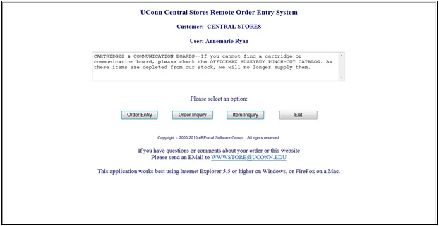 User's Guide | Warehouse - Facilities Operations